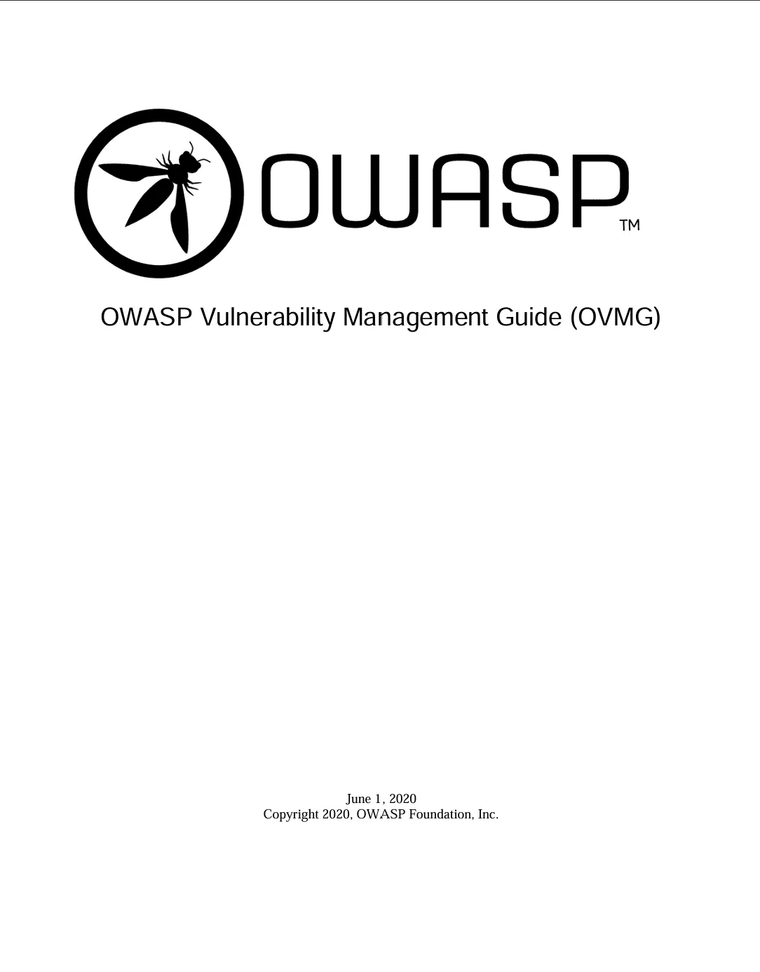 OWASP Vulnerability Management Guide (OVMG) | Security